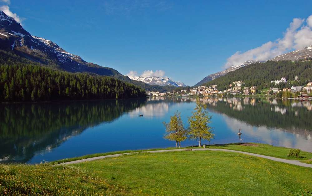 St Moritz In Summer - White Blancmange